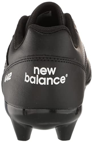 New Balance Boy's 442 V2 Academy FG Junior Soccer Shoe, White/Black, 2.5 Little Kid