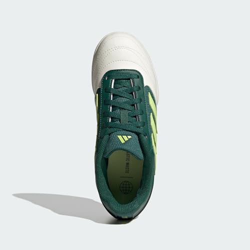 adidas Super Sala 2 Sneaker, Collegiate Green/Pulse Lime/Off White, 1.5 US Unisex Little Kid