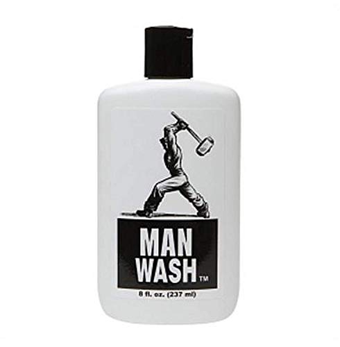 Man Stuff Man Wash Beard Wash and All in One Mens Body Wash and Shampoo | Cleanses and Softens | Natural Hydrating Ingredients | Vegan Beard Wash for Men | Paraben Free | Beard Care Gift (8 oz)