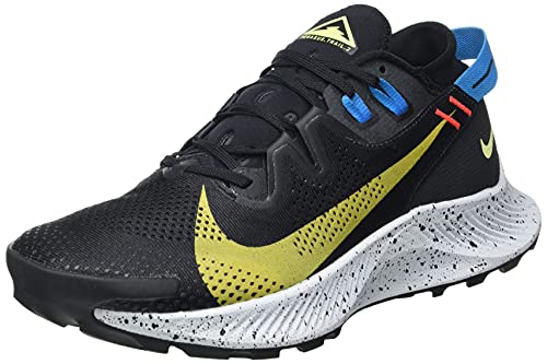 Nike Men's Pegasus Trail 2 Shoe, Black/Dark Sulfur-off Noir-chile Red, 9
