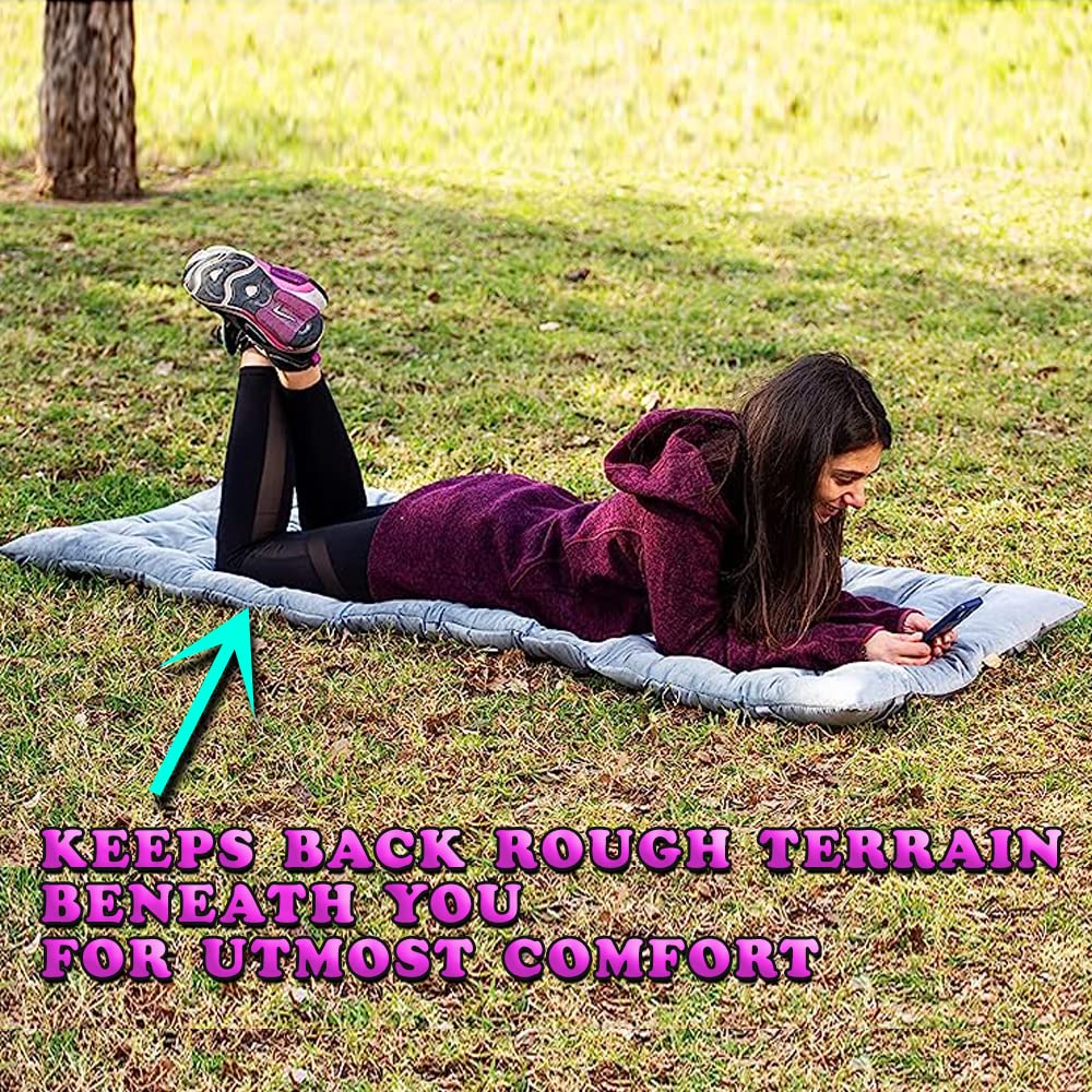 Zento Camping Cot Mattress Foam Pad for Adults β Thick Soft Ultra Comfort Sleeping Pad for Traveling Hiking Outdoor or Indoor Use β Lightweight Easy to Carry Foldable Waterproof Adult Cot Mattress