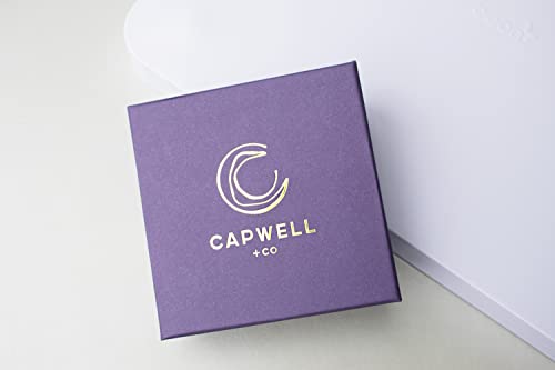 CAPWELL + CO 14k Gold Colored Initial Letter C Charm Bracelet Adjustable Friendship Slider Letters A-Z Bridesmaid Gift for Women and Young Girls