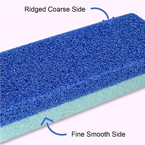 Maryton Foot Exfoliator File Scrubber Sponge Pedicure Tool Callus Remover, Pedi Stocking Stuffers Gifts for Men Women, 2pcs