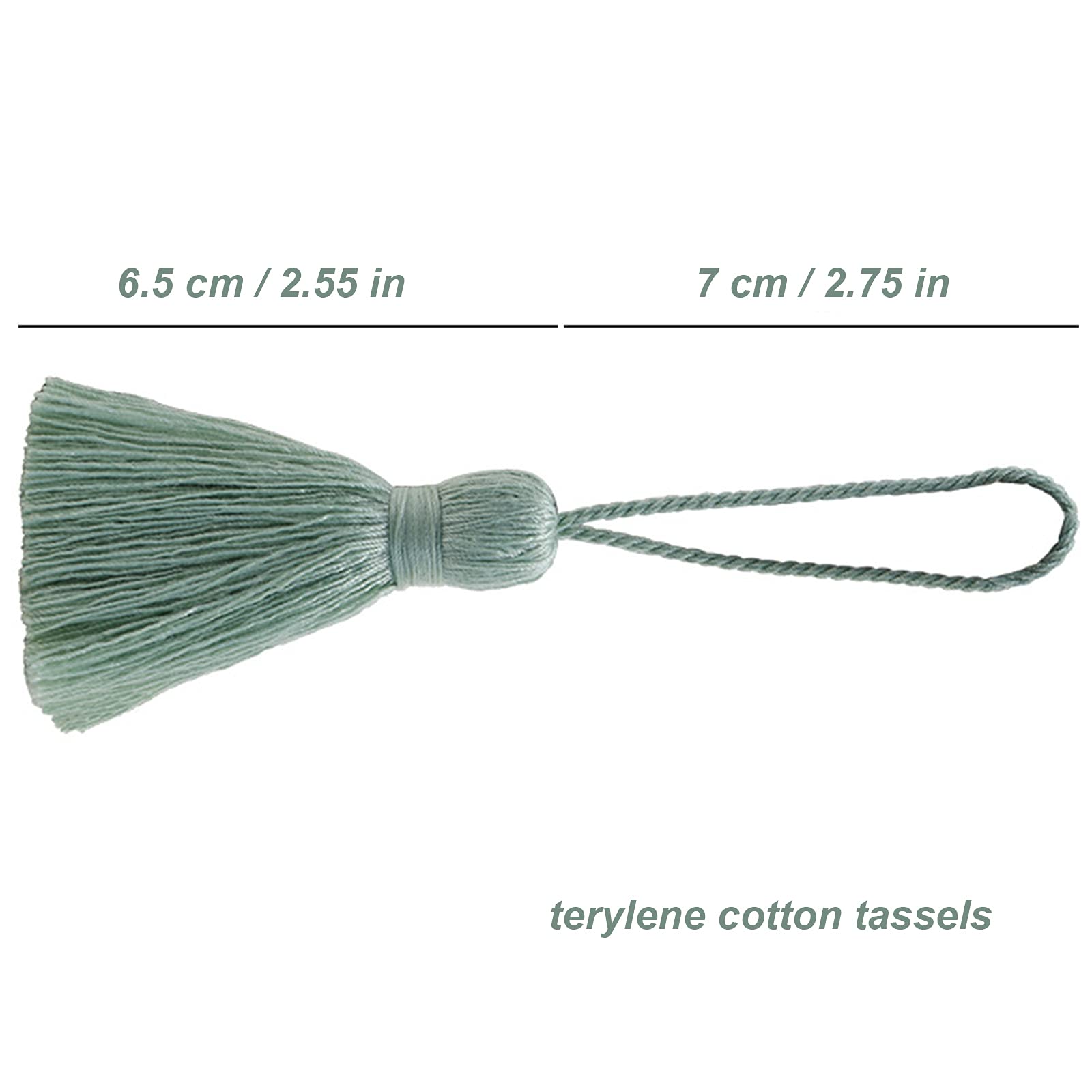 amokk Cute Chunky Bookmark Tassels with Cord Loop for Home Decor Tassels for Jewelry Making, Bookmark, DIY Craft - 5.31 in Length 14 Pieces (Multi)