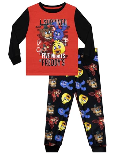 Five Nights at Freddy's Boys FNAF Pajamas Red Size 6