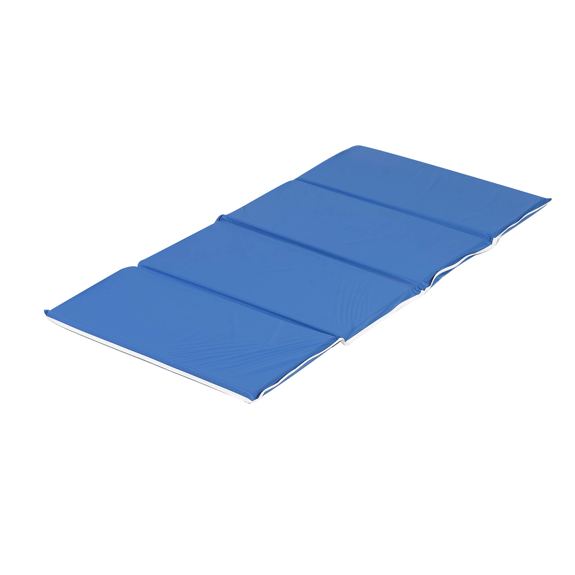 Children's Factory 1" Tough Duty Folding Blue Rest Mat, Classroom Nap Mats for Preschools & Daycares, Foam Napping Floor Mat for Kids & Toddlers (CF400-002)