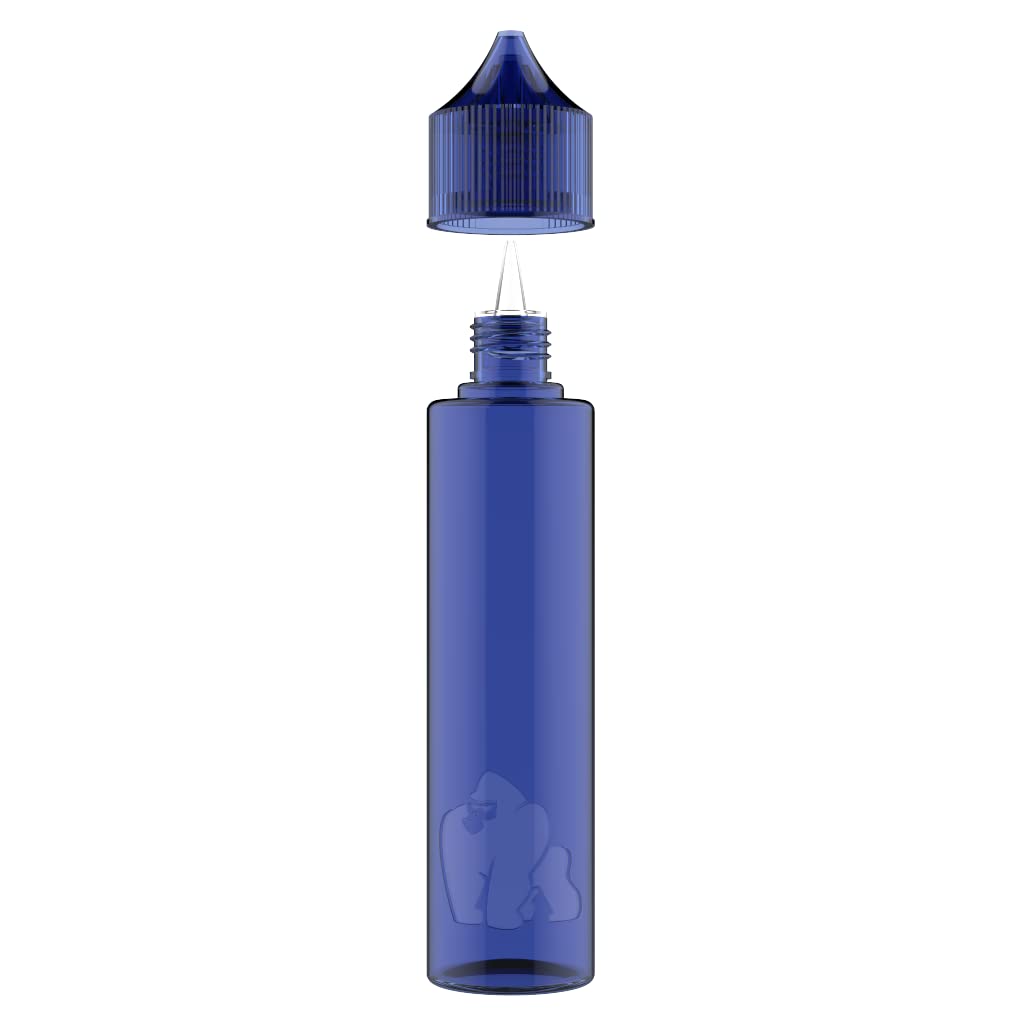 BOTTLES - Chubby Gorilla - 60ML LDPE SOFT Unicorn Bottle - Blue 10 pack