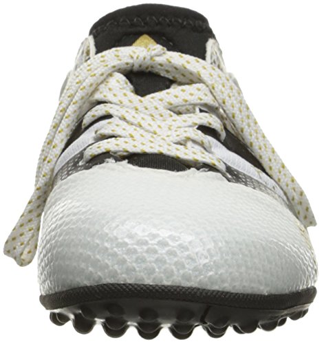 adidas Performance Kids' Ace 16.3 Primemesh Turf Soccer Cleats, White/Black/Metallic Gold, 2.5 M US Little Kid