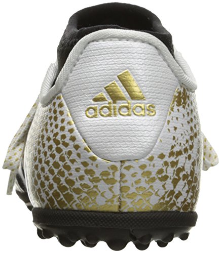 adidas Performance Kids' Ace 16.3 Primemesh Turf Soccer Cleats, White/Black/Metallic Gold, 2.5 M US Little Kid