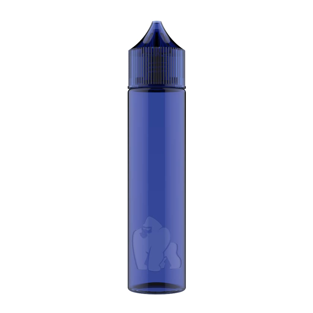 BOTTLES - Chubby Gorilla - 60ML LDPE SOFT Unicorn Bottle - Blue 10 pack