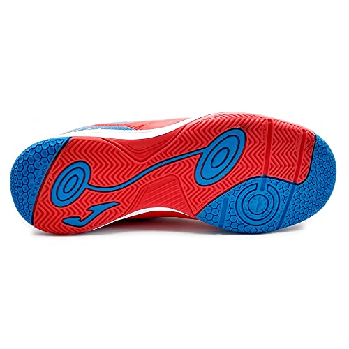 Toledo Junior Kids Indoor Soccer Shoes Red/Blue Royal-1