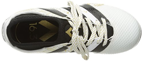 adidas Performance Kids' Ace 16.3 Primemesh Turf Soccer Cleats, White/Black/Metallic Gold, 2.5 M US Little Kid