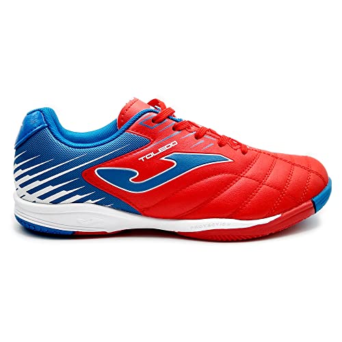 Toledo Junior Kids Indoor Soccer Shoes Red/Blue Royal-1