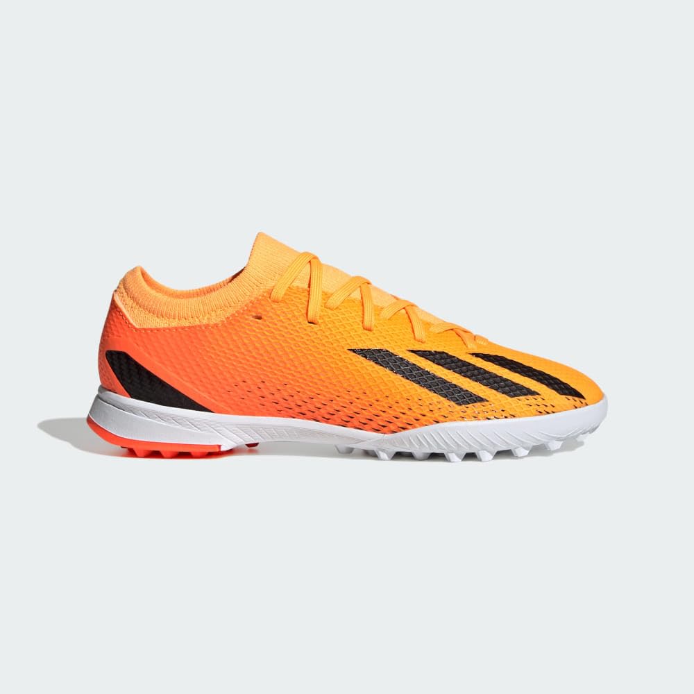 adidas X SPEEDPORTAL.3 Turf Football Shoe, Solar Gold/Black/Team Solar Orange, 5.5 US Unisex Big Kid