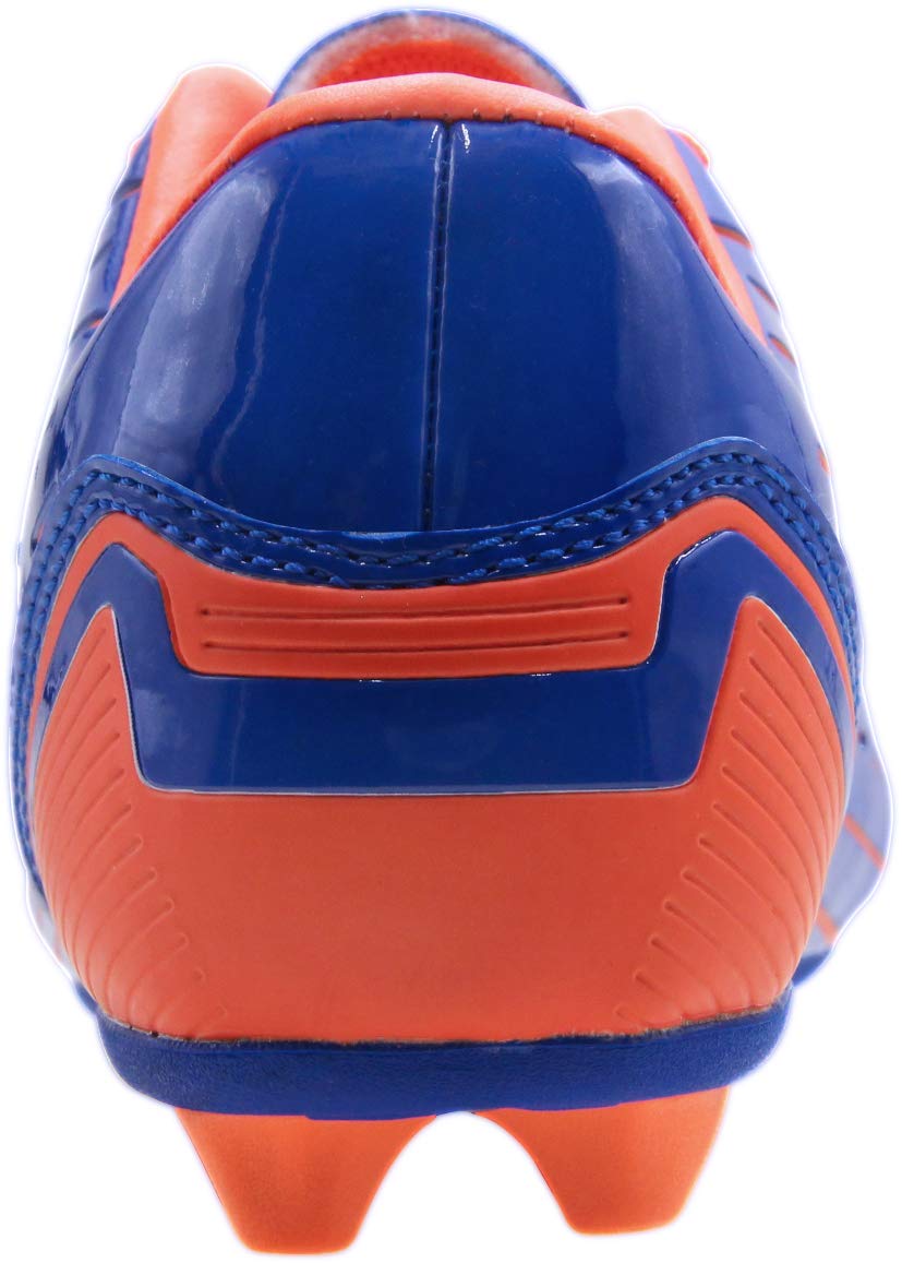 BomKinta Kid's FG Soccer Shoes Athletic Outdoor Soccer Cleats Blue Size 1 M US Little Kid