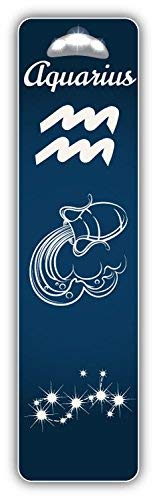 DG Graphics Aquarius Zodiac Sign Art Decor 2'' x 8'' Magnet Vinyl Magnetic Sheet for Lockers, Cars, Signs, Refrigerator