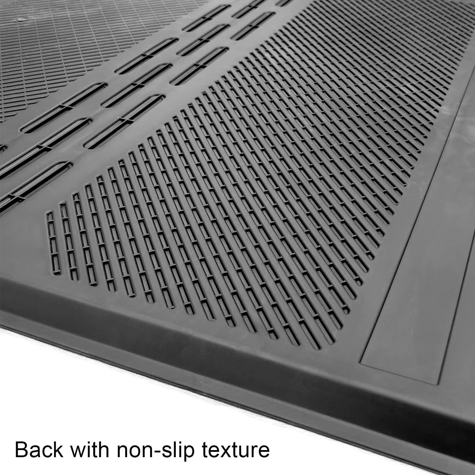 Rubber Cargo Tray Liner compatibility with 2021-2022 Bronco 4-Door,Reserve cutting position without covering The hook,3D TEP Trunk Liner Trunk Mat compatibility with Ford Bronco Accessories (black)