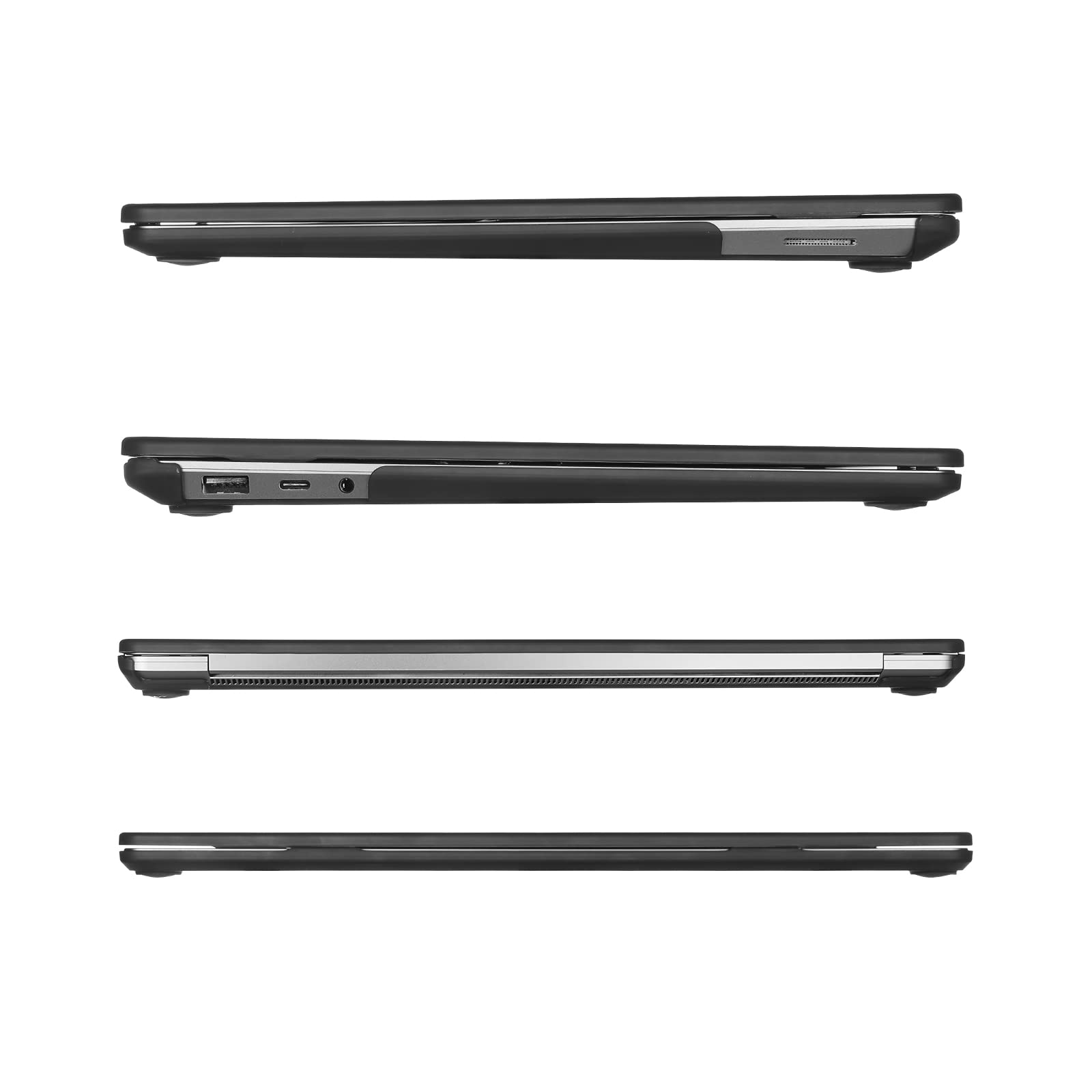MOSISO Case Compatible with Surface Laptop 5/4/3 13.5 inch 2022 2021 2019 Release with Metal Keyboard (Models: 1951 & 1868), Protective Plastic Hard Shell Case Cover, Black