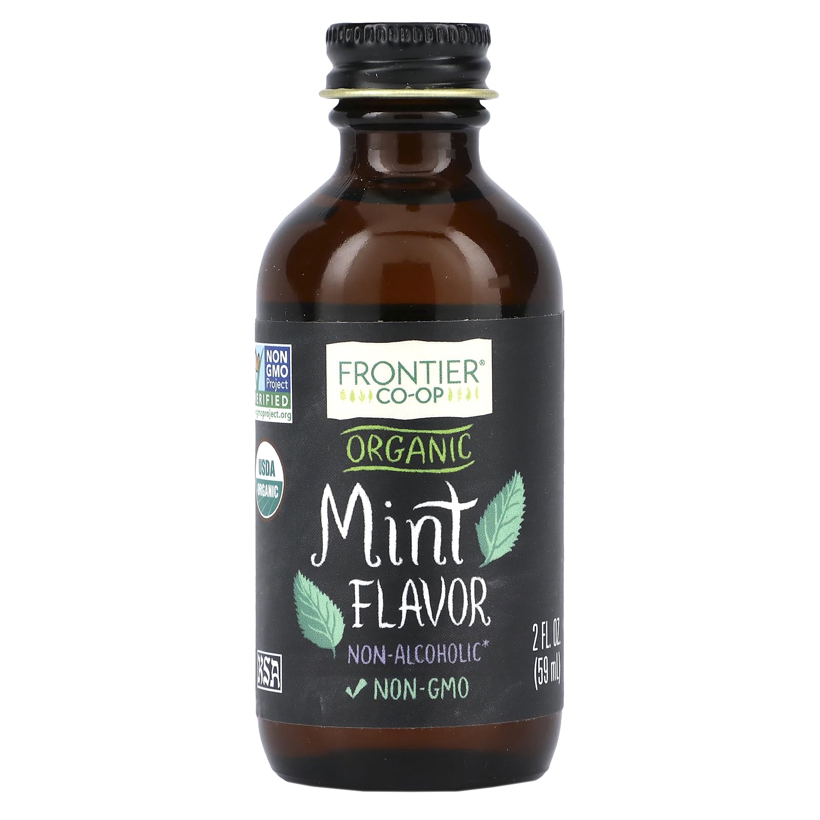 Mint Flavor-Alcohol Free (Organic) Frontier Natural Products 2 oz Liquid