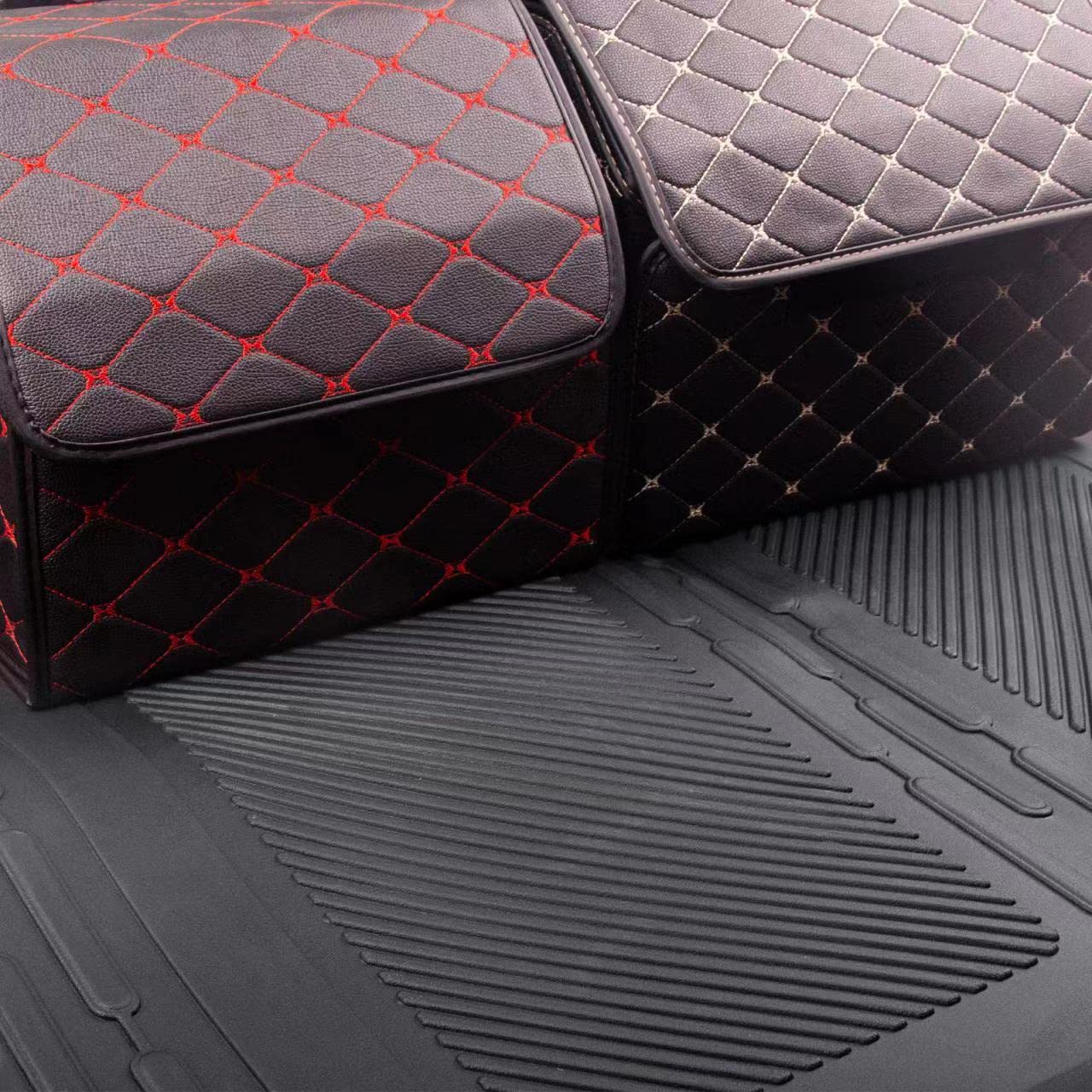 Rubber Cargo Tray Liner compatibility with 2021-2022 Bronco 4-Door,Reserve cutting position without covering The hook,3D TEP Trunk Liner Trunk Mat compatibility with Ford Bronco Accessories (black)