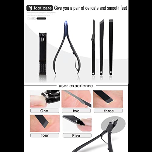 Nail Clippers Sets,20 in 1 High Precisio Stainless Steel Nail Cutter pedicure kit, nail clippers for men ,manicure set,fingernail clipper, and Beauty Tool Portable Set (Set of 7 pieces)