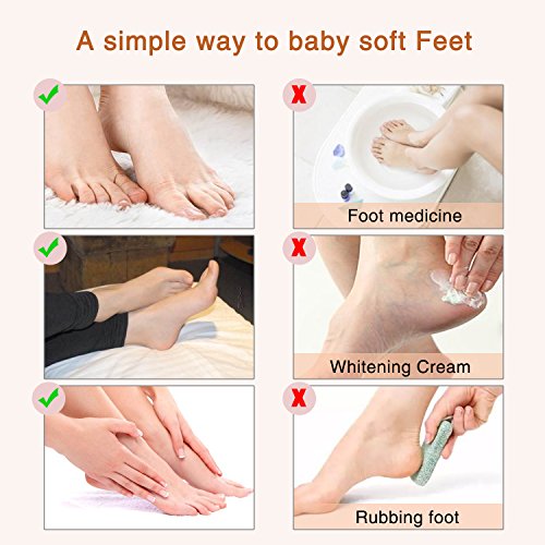 Foot Peel Mask 3 Pack, Exfoliator Peel Off Calluses Dead Skin Callus Remover,Baby Soft Smooth Touch Feet-Men Women (Lavender)