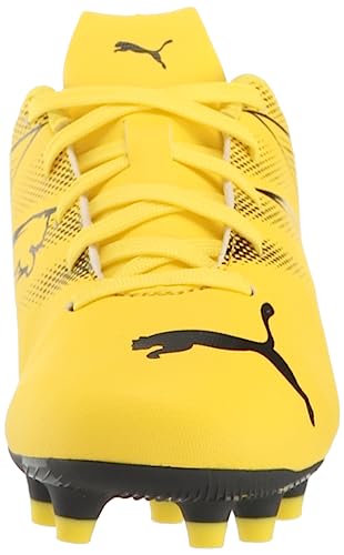 PUMA Attacanto Firm Ground/Artificial Ground (Toddler/Little Kid/Big Kid) Yellow Blaze/Puma Black 3.5 Little Kid M