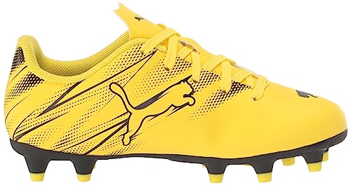 PUMA Attacanto Firm Ground/Artificial Ground (Toddler/Little Kid/Big Kid) Yellow Blaze/Puma Black 3.5 Little Kid M