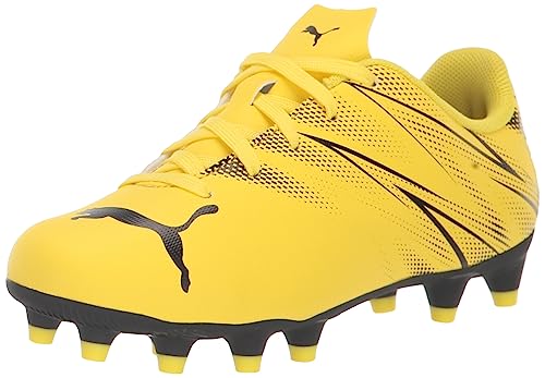 PUMA Attacanto Firm Ground/Artificial Ground (Toddler/Little Kid/Big Kid) Yellow Blaze/Puma Black 3.5 Little Kid M