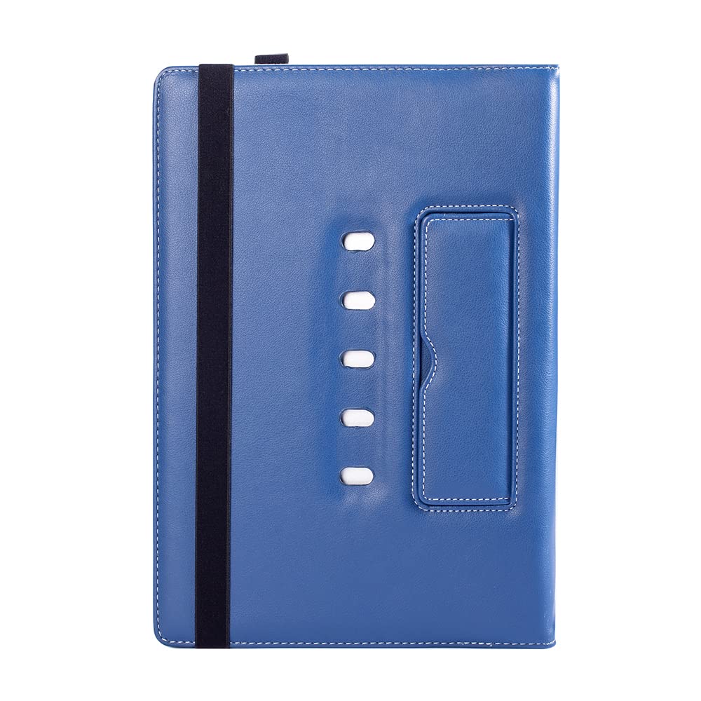 Berfea Laptop Sleeve Case Compatible with Lenovo Yoga S730/C640/C630/Yoga 6 13 AMD, 13.3 inch Protective Hard Shell, Blue with Pen Holder & Stand Function