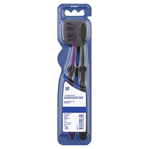 Oral-B Charcoal Toothbrushes, Medium 2ct
