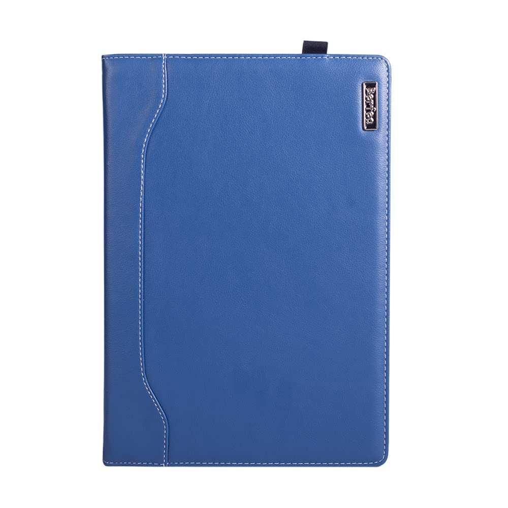 Berfea Laptop Sleeve Case Compatible with Lenovo Yoga S730/C640/C630/Yoga 6 13 AMD, 13.3 inch Protective Hard Shell, Blue with Pen Holder & Stand Function