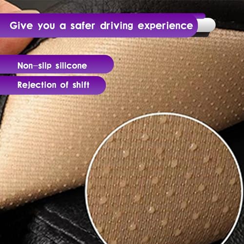 QODOLSI 1 PC Car Armrest Box Mat, 11.81" x 7.87" Soft Faux Rabbit Plush Center Console Elbow Pad, Elastic Back Mount Non-Slip Protective Cover, Product Compatible with Most Car Models (Purple)