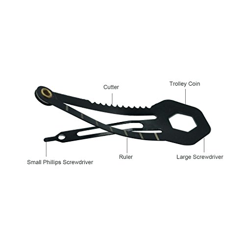 Haxtec Multi Tool Tactical Hair Clips - Multi-Functional EDC Survival Kit Christmas Gifts For Girls Women (10 Pack)