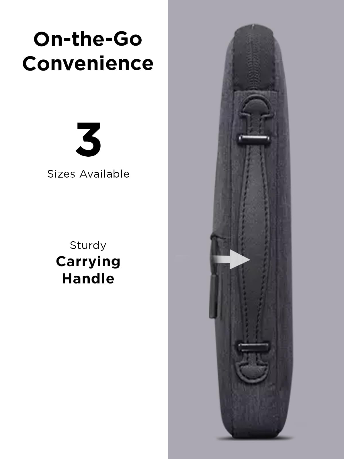 Lenovo Urban Laptop Sleeve 15.6 Inch for Laptop/ Notebook/Tablet Compatible with MacBook Air/Pro Water Resistant - Charcoal Grey
