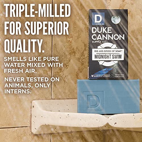 Duke Cannon Supply Co. Big Brick of Men's Soap - Midnight Swim, 10oz (6 Pack)