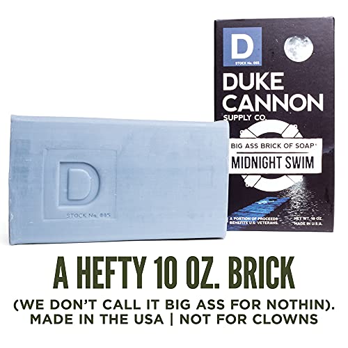 Duke Cannon Supply Co. Big Brick of Men's Soap - Midnight Swim, 10oz (6 Pack)