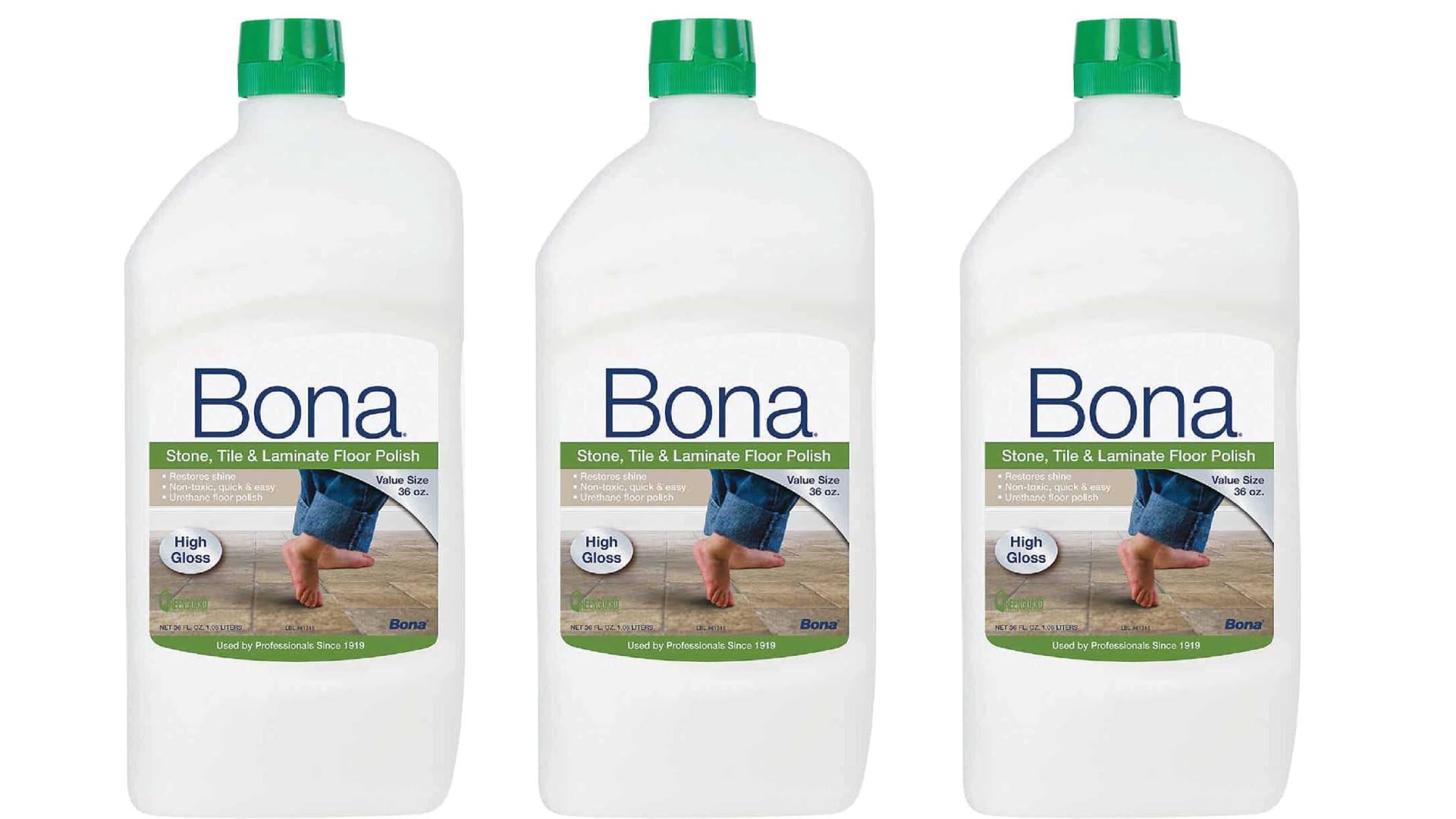 Bona Stone Tile & Laminate Floor Polish, 32 oz, 3 Pack
