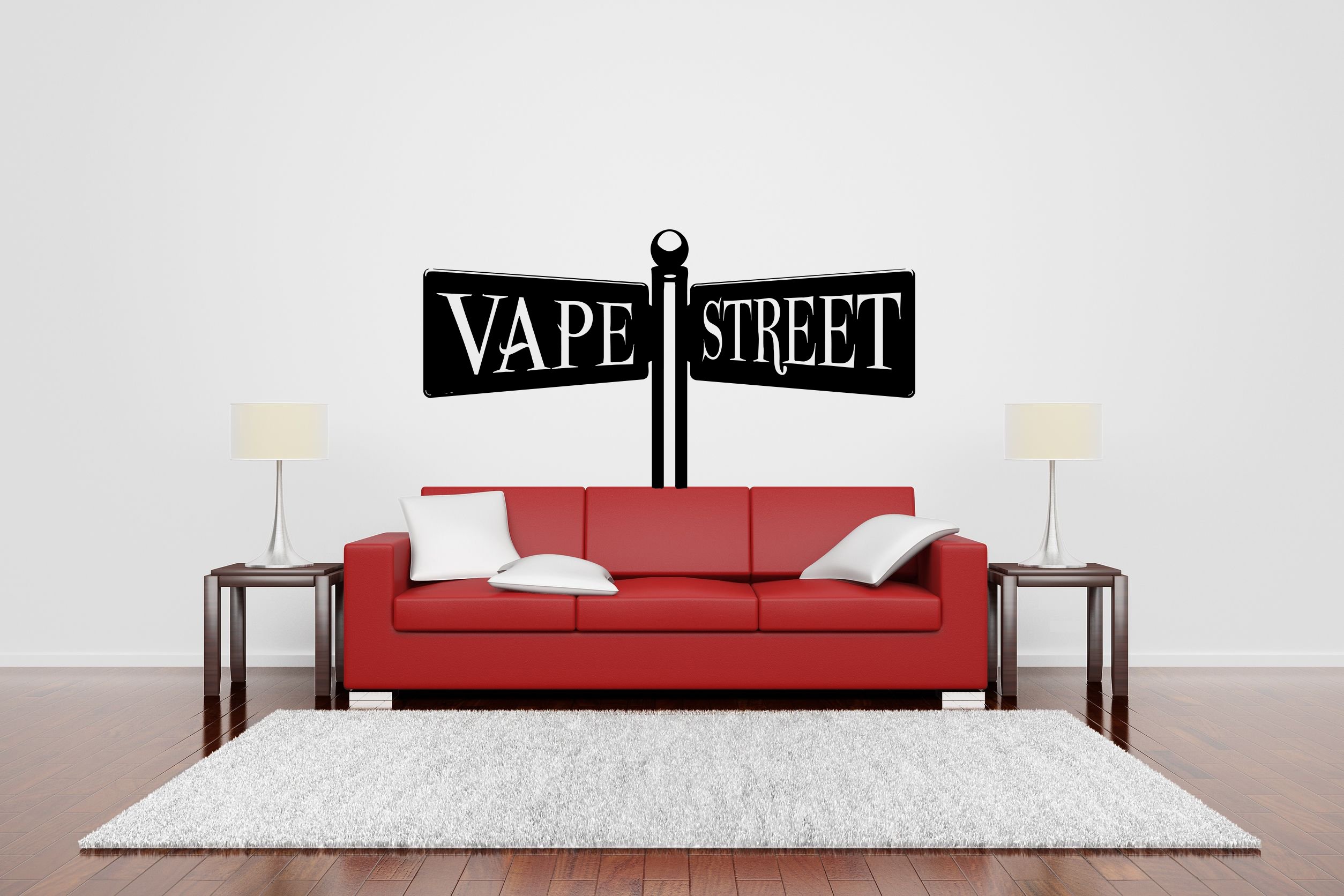 Wall Vinyl Sticker Decal Stop Smoking Start Vaping Quote Phrase Vaporizer Vape Street Road Sign Pen Store Shop Smoke E Cigarettes Liquid Coil Indoor Outdoor Sign Logo SA770