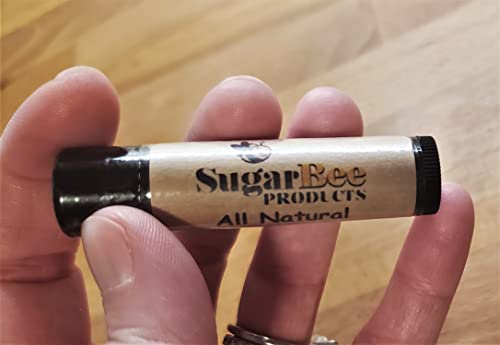 Sugar Bee Products All-Natural Lip Balm - Luxurious Lip Care | Moisturizing & Hydrating | All skin types | Beeswax + Shea Butter + Grapeseed Oil + Vitamin E (Tahitian Vanilla)