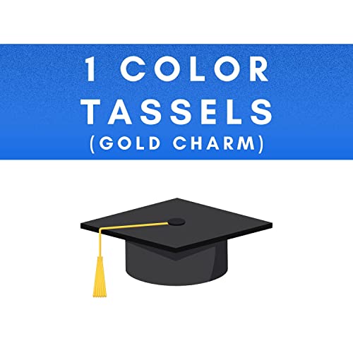 Class Act Graduation Graduation Tassel - Gold Charm - 1 Color, 2023, Turquoise