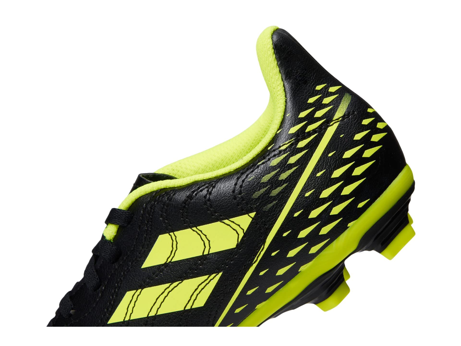 adidas Copa Sense.4 Flexible Ground Soccer Shoe, Black/Team Solar Yellow/Bright Cyan, 5.5 US Unisex Big Kid