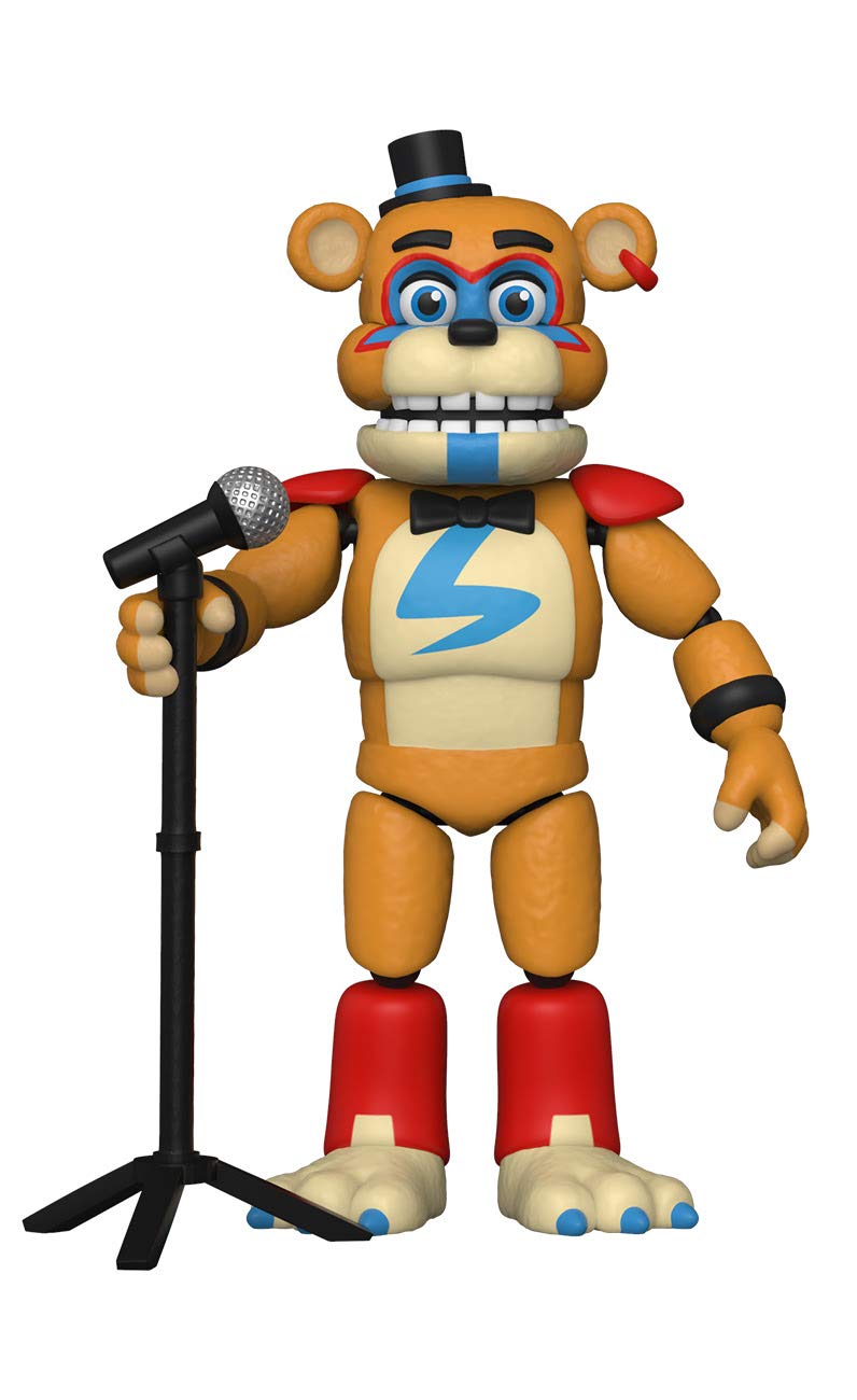 Funko Action Figures! Set of 5 - Five Nights at Freddy's - Security Breach - Pizzaplex - Glamrock Chica, Glamrock Freddy, Montgomery Gator, Roxanne Wolf and Vanny