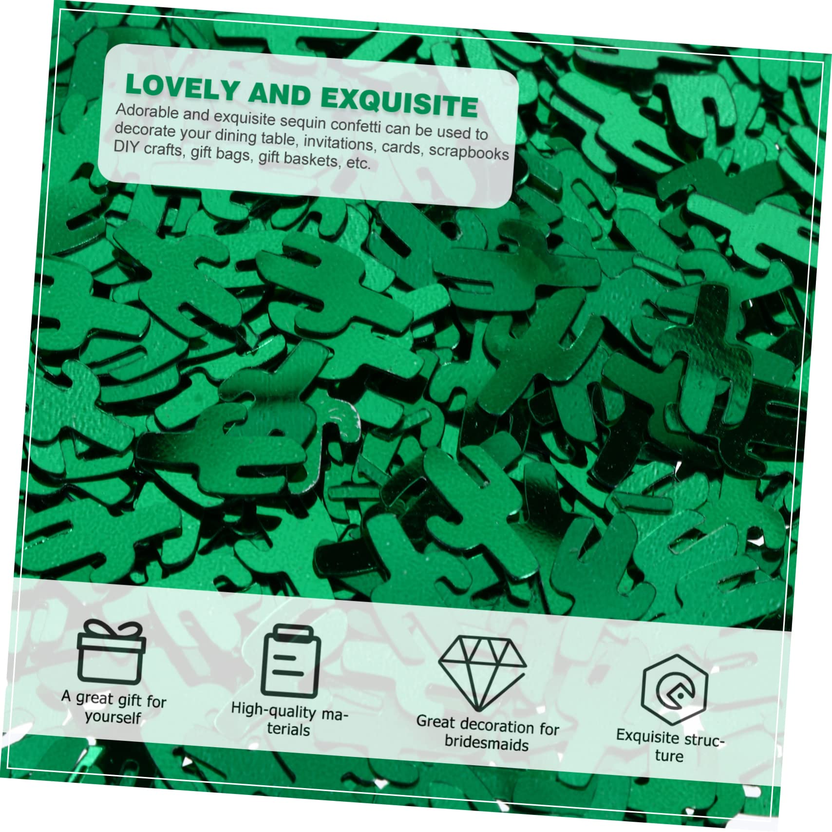 JOINPAYA 1 Pack cactus confetti star decor mexican decor plastic balloons pvc table scatter sprinkles Tropical party table Confetti Festival Sequins Party Decorative Confetti Party Confetti