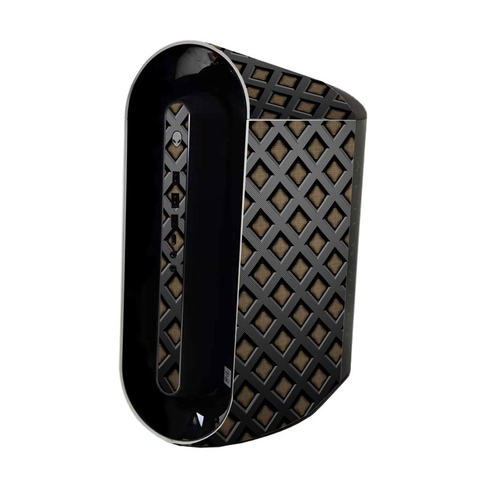 MightySkins Skin Compatible with Alienware Aurora R11 Gaming Desktop - Black Wall | Protective, Durable, and Unique Vinyl Decal wrap Cover | Easy to Apply, Remove, and Change Styles | Made in The USA