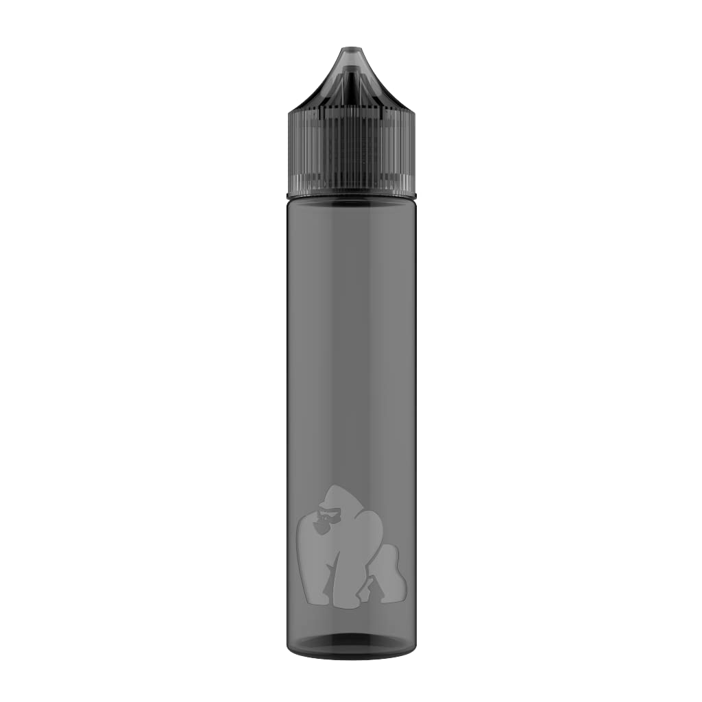 VAPEOLOGY - Chubby Gorilla - 60ML SOFT LDPE Unicorn Bottle - Black 10 pack