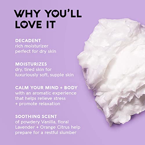 Nature's Beauty Lavender Chamomile Sleep Body Butter Multi-Pack - Sleep Well Luxury Rich Moisturizer, Relax + Calm Your Skin, Made w/ Shea Butter, Jojoba + Moringa Seed Oils, 6.7 oz (2 Pack)