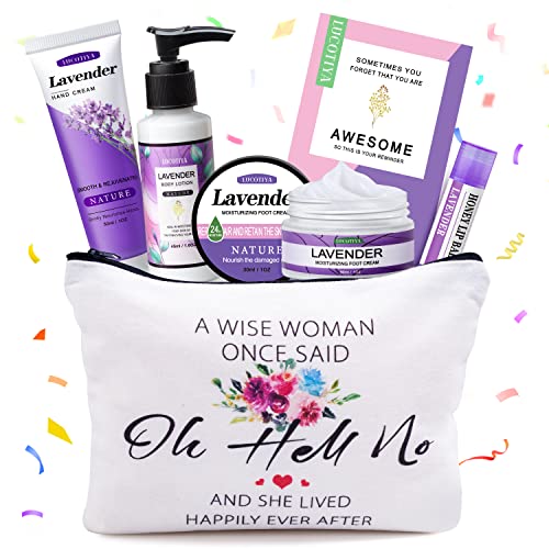Birthday Gifts for Women Travel Size Toiletries Kit Travel Essentials for Women Gifts for women Self Care Gifts for Best Friends,Mom, Teacher,Grandma Lavender Lotion Gifts for Her Lip Balm