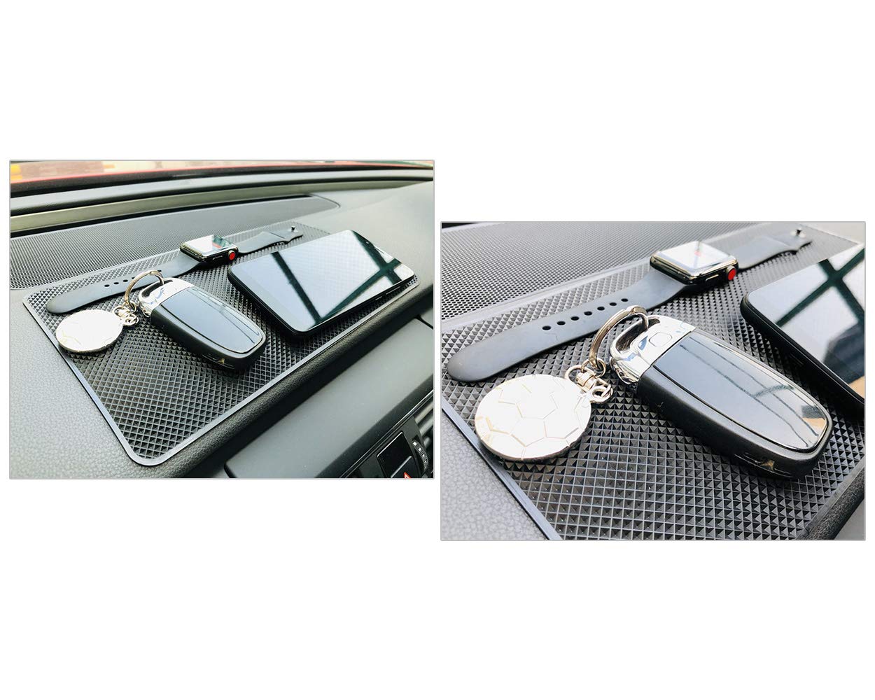 DS. DISTINCTIVE STYLE Car Dashboard Mat 10.5x5.9 Inches Extra Large Non-Slip Sticky Pad Anti Slip Mat Adhesive Mat for Phones, Glasses, Keys