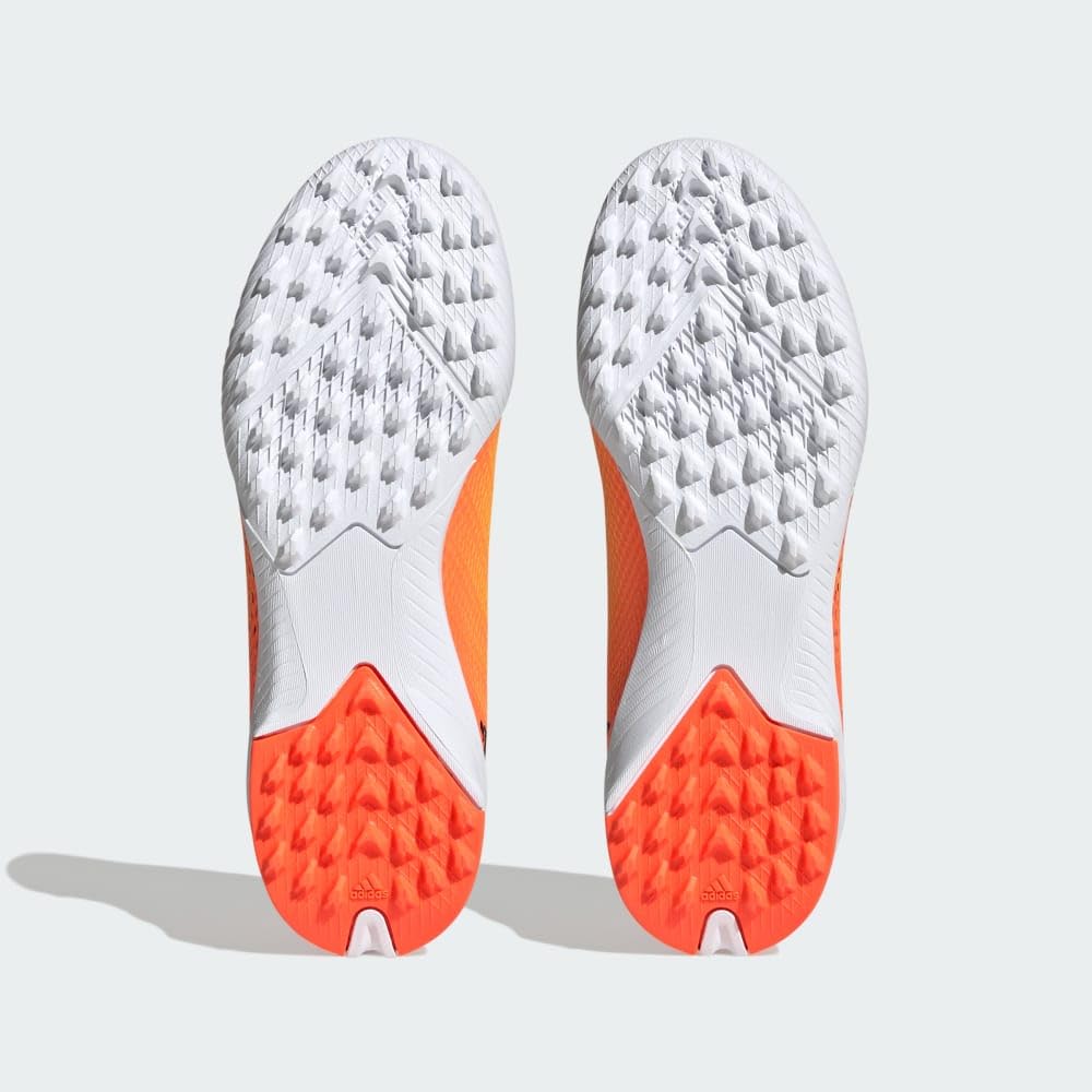 adidas X SPEEDPORTAL.3 Turf Football Shoe, Solar Gold/Black/Team Solar Orange, 6 US Unisex Big Kid